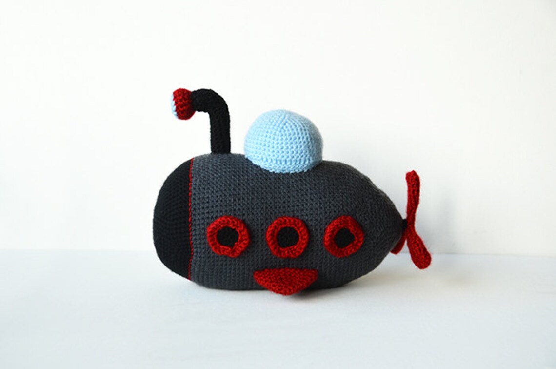 Submarine Crochet Pattern Amigurumi Crochet Pattern DIY - Etsy