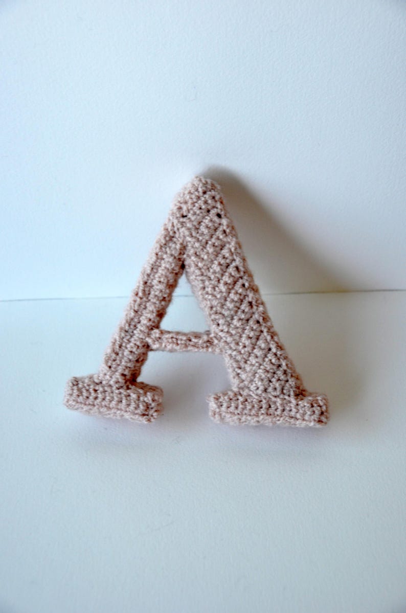 Letter A Crochet Pattern, 3D Alphabet Crochet Pattern, 3d Words Pattern ...