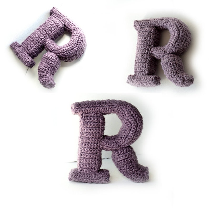 Letter R Crochet Pattern 3D Alphabet Crochet Pattern 3d - Etsy