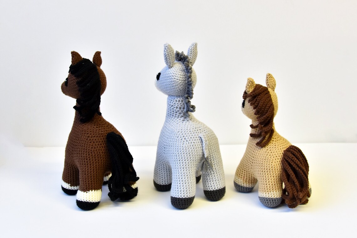 Horse Crochet Pattern Set Pony Crochet Pattern Donkey | Etsy