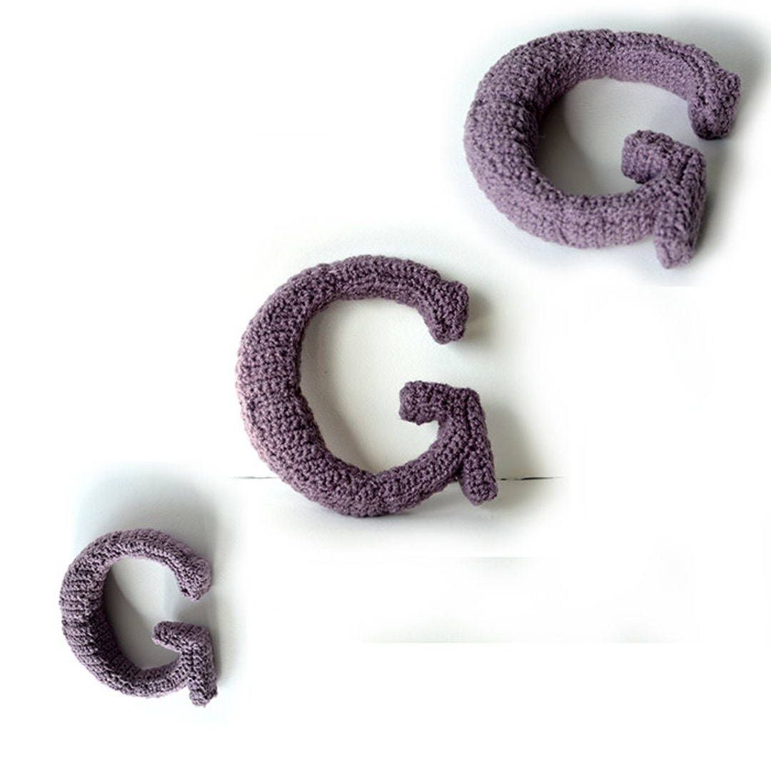 Letter G Crochet Pattern, 3D Alphabet Crochet Pattern, 3d Words Pattern ...