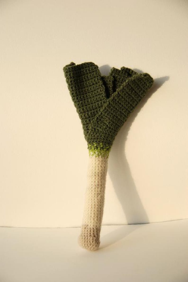 Leek Crochet Pattern, Amigurumi Leek Pattern, Toy Food Crochet Pattern ...