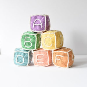 Baby Blocks Crochet Pattern, Play Blocks Crochet Pattern, Alphabet ...