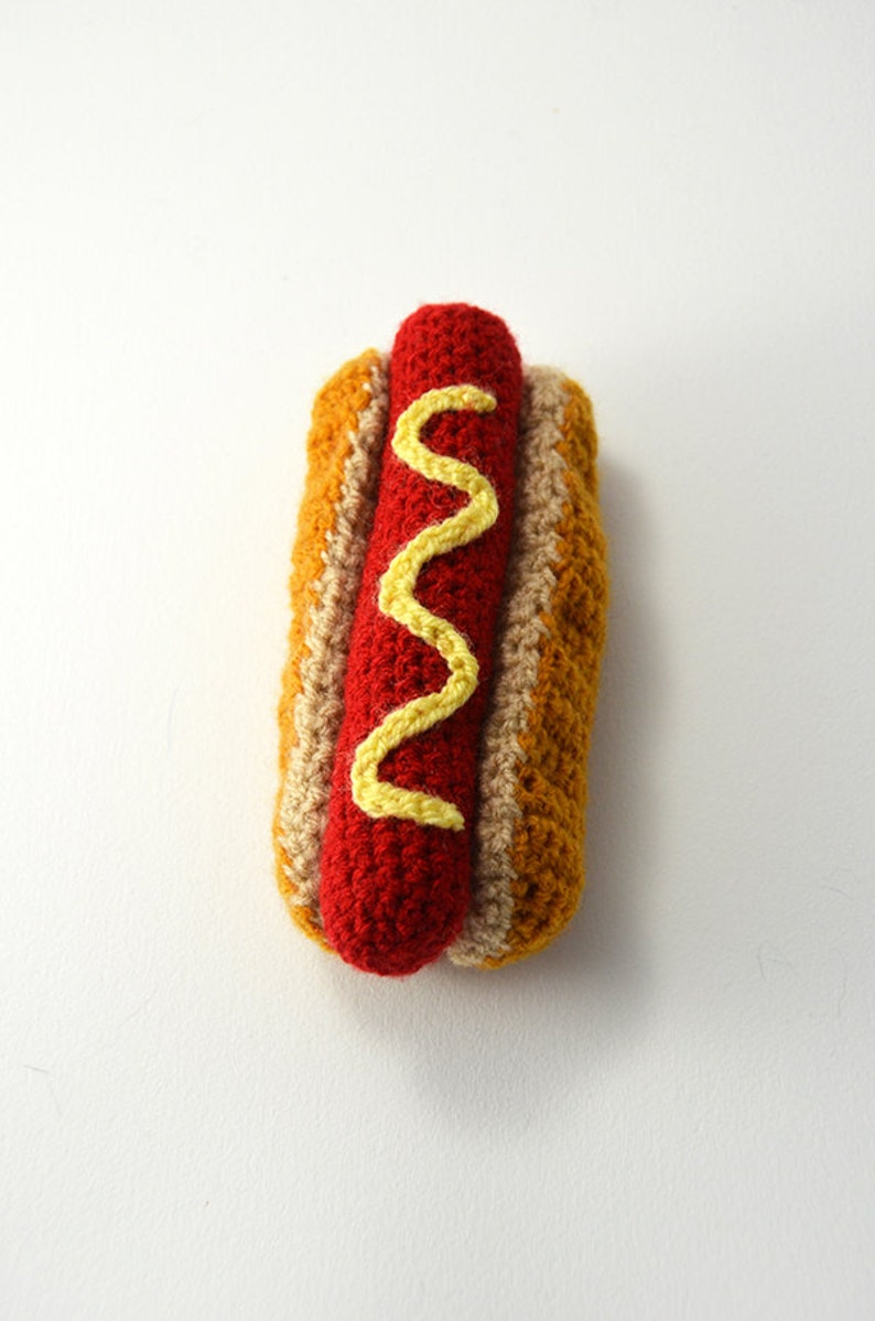Hotdog Crochet Pattern Amigurumi Hotdog Pattern Hot Dog - Etsy