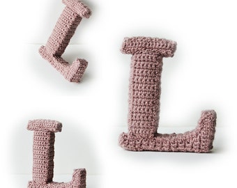 Letter M Crochet Pattern, 3D Alphabet Crochet Pattern, 3d Words Pattern ...