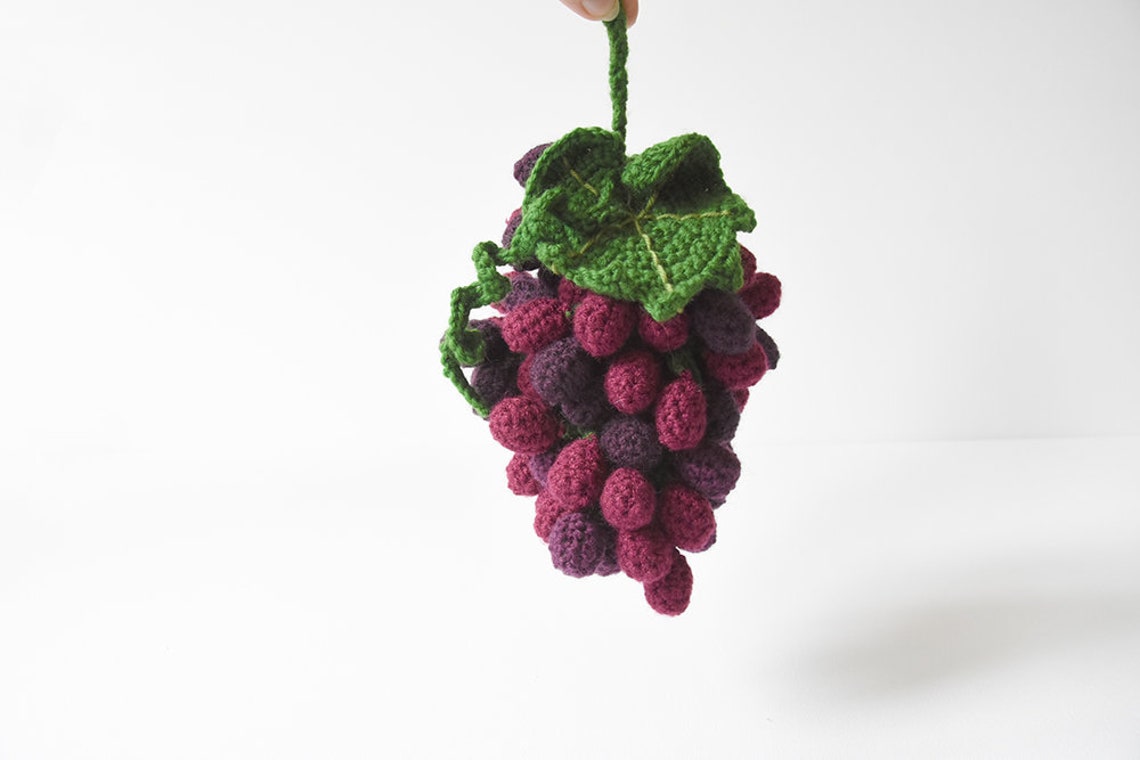 Grape Crochet Pattern Bunch of Grapes Crochet Pattern Grapes - Etsy