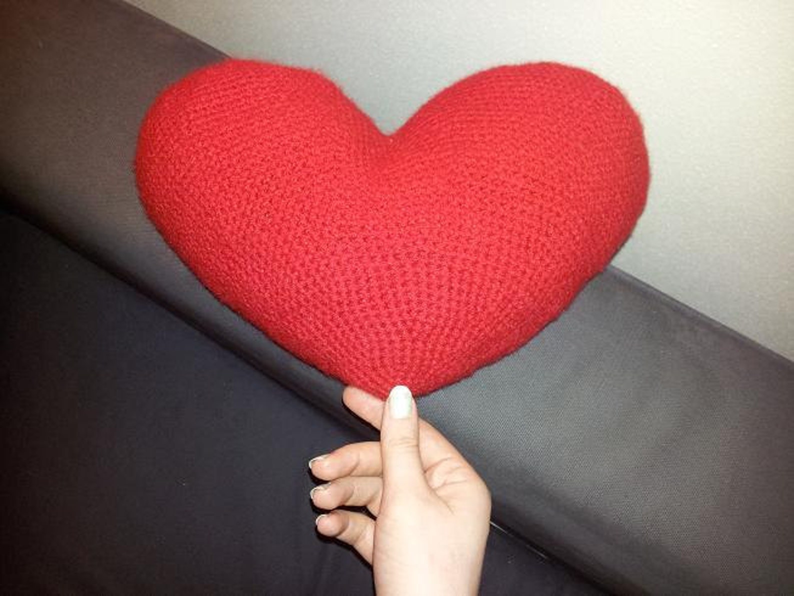 Large Heart Crochet Pattern Crochet Heart Pattern Amigurumi - Etsy