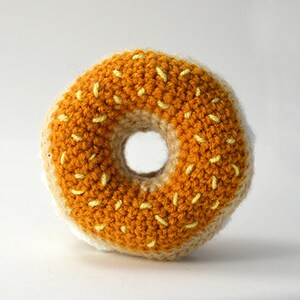 Bagel Crochet Pattern, Bagel Amigurumi Pattern, Crochet Bagel Amigurumi ...