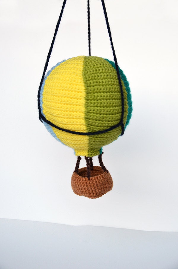 Hot Air Balloon Crochet Pattern Amigurumi Hot Air Balloon Etsy Uk