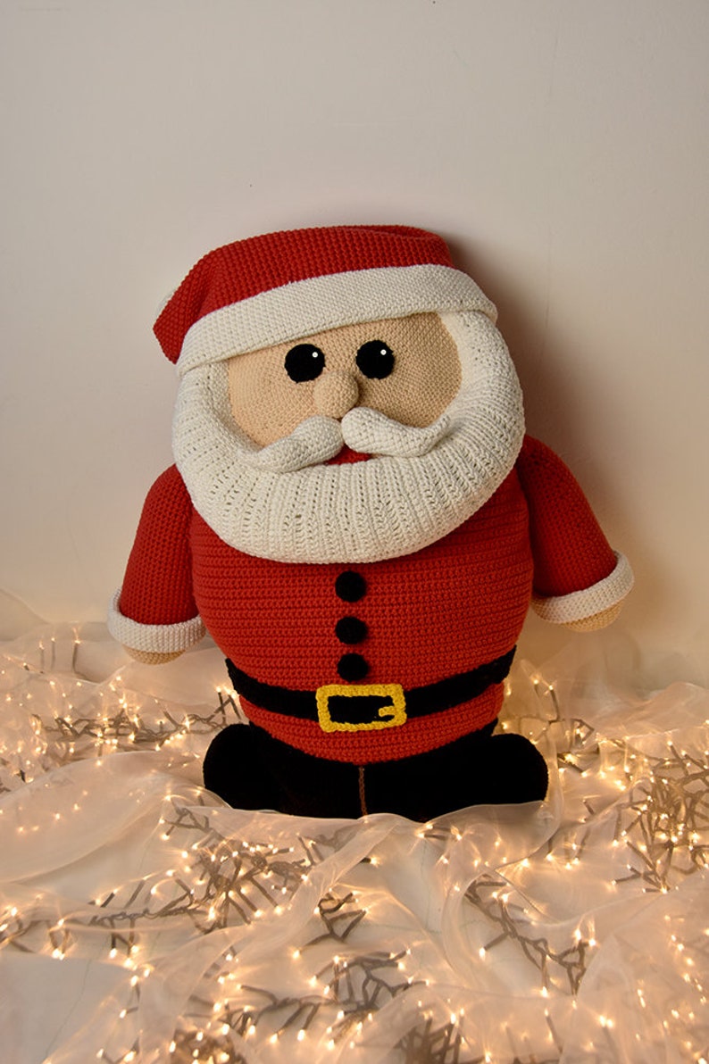 Large Santa Claus Crochet Pattern, Christmas Decorations Crochet ...