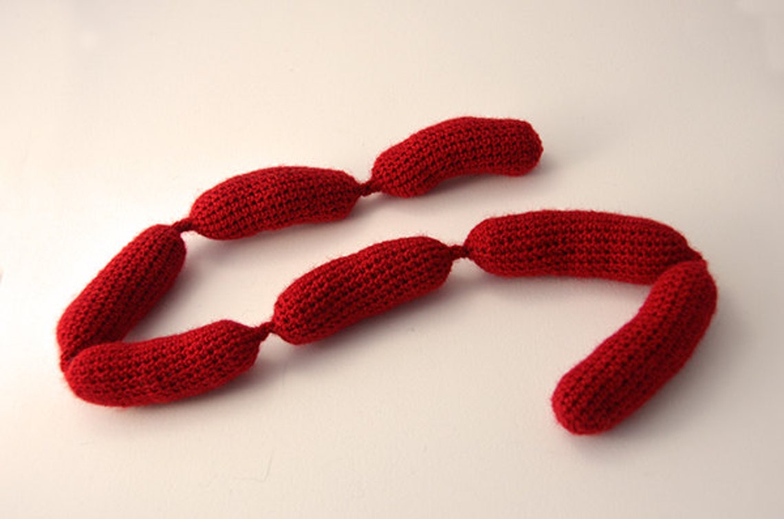 Sausage Chain Crochet Pattern, Sausage Chain Amigurumi, Sausage Crochet ...