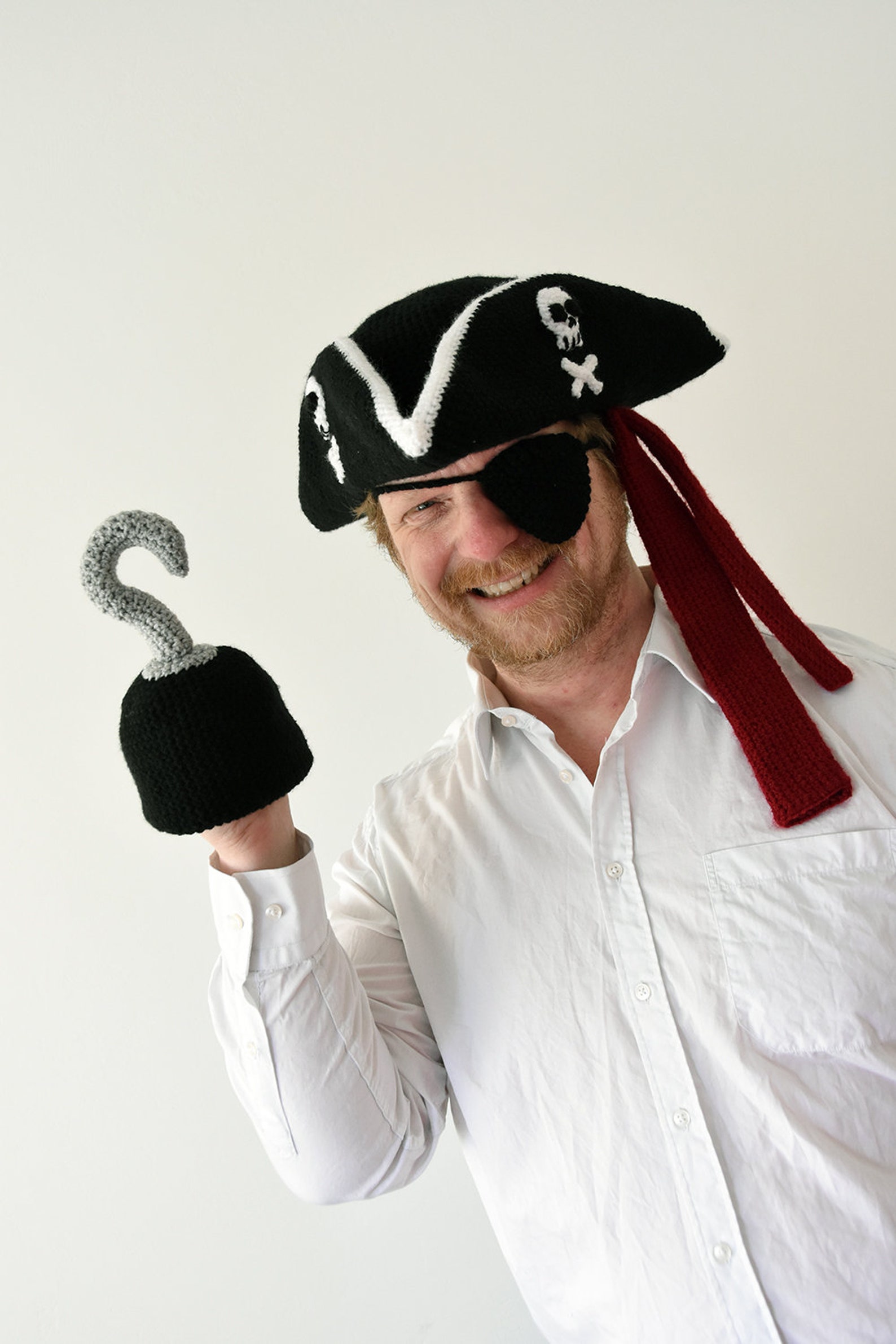 Pirate Hat Crochet Pattern, Captain Hook Crochet Pattern, Pirate ...