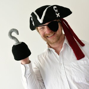 Pirate Hat Crochet Pattern, Captain Hook Crochet Pattern, Pirate ...