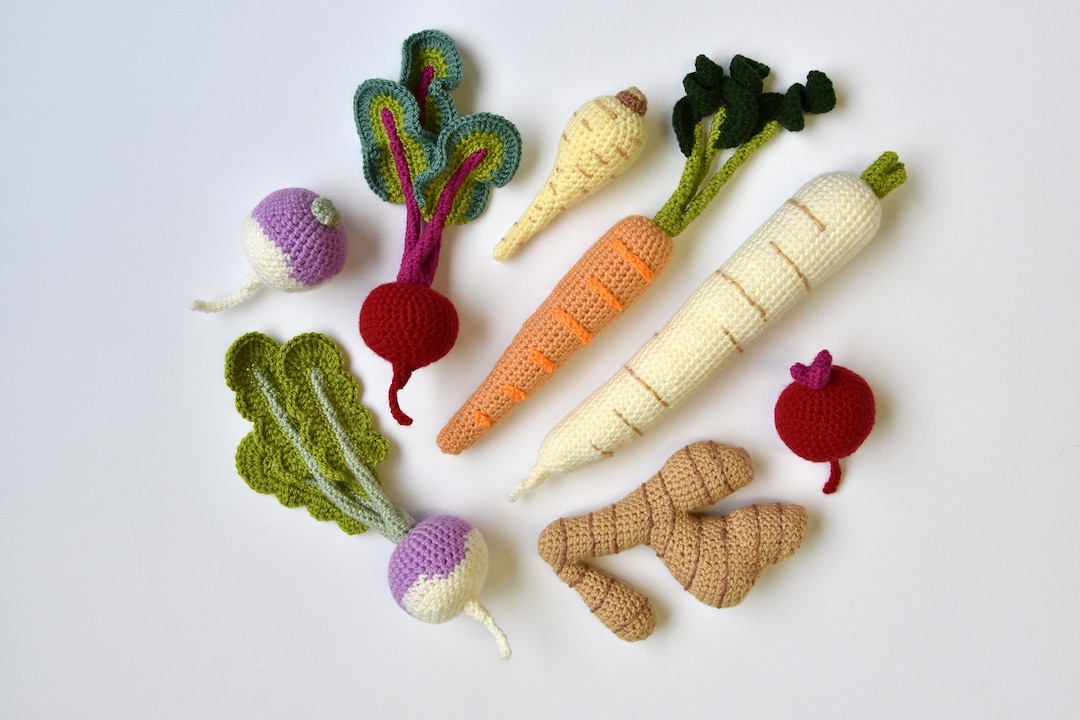 Vegetables Crochet Pattern Set, Vegetable Crochet Pattern, Amigurumi ...