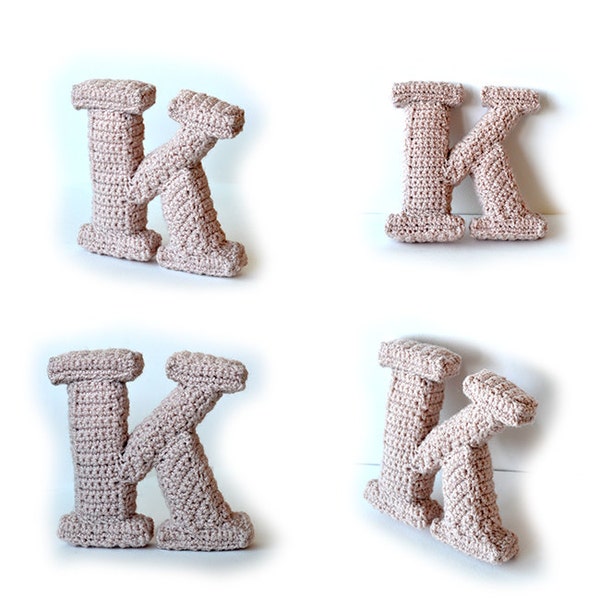 Letter K Crochet - Etsy