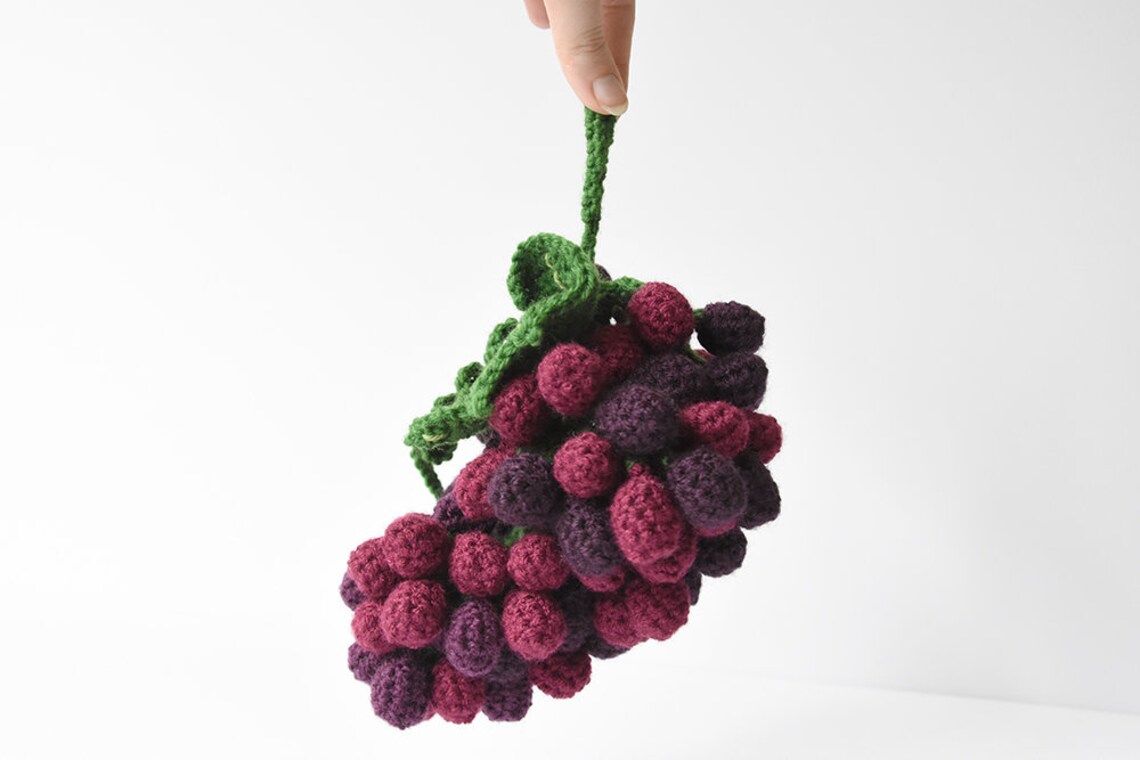 Grape Crochet Pattern Bunch of Grapes Crochet Pattern Grapes - Etsy