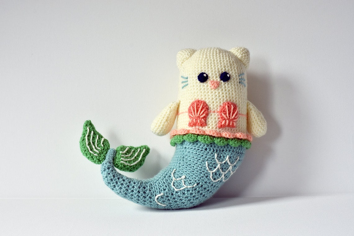 Mermaid Cat Crochet Pattern Cat Crochet Pattern Mermaid Cat - Etsy