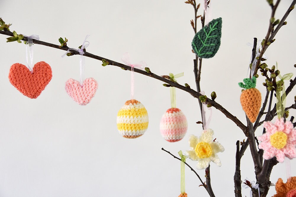 Easter Decorations Crochet Pattern Easter Set Crochet - Etsy