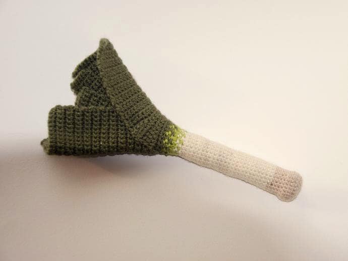 Leek Crochet Pattern, Amigurumi Leek Pattern, Toy Food Crochet Pattern ...