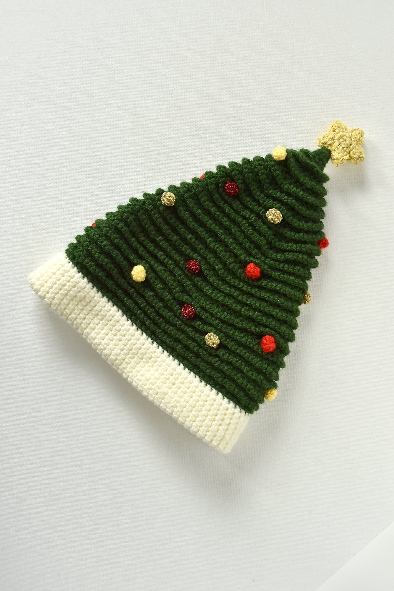 Christmas Tree Hat Crochet Pattern, Santa Tree Hat Crochet Pattern ...