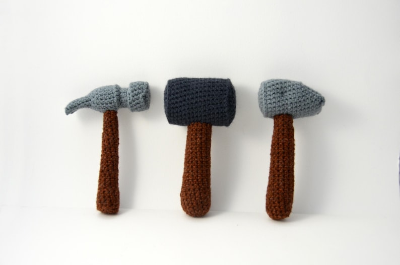 Hammer Crochet Pattern Set, Hammers Crochet Pattern, Amigurumi Tools ...