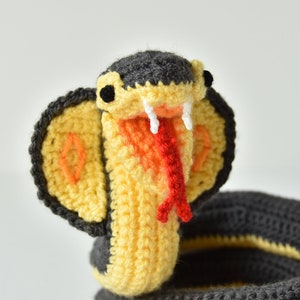 Cobra Crochet Pattern, Snake Crochet Pattern, Crochet Snake Amigurumi ...