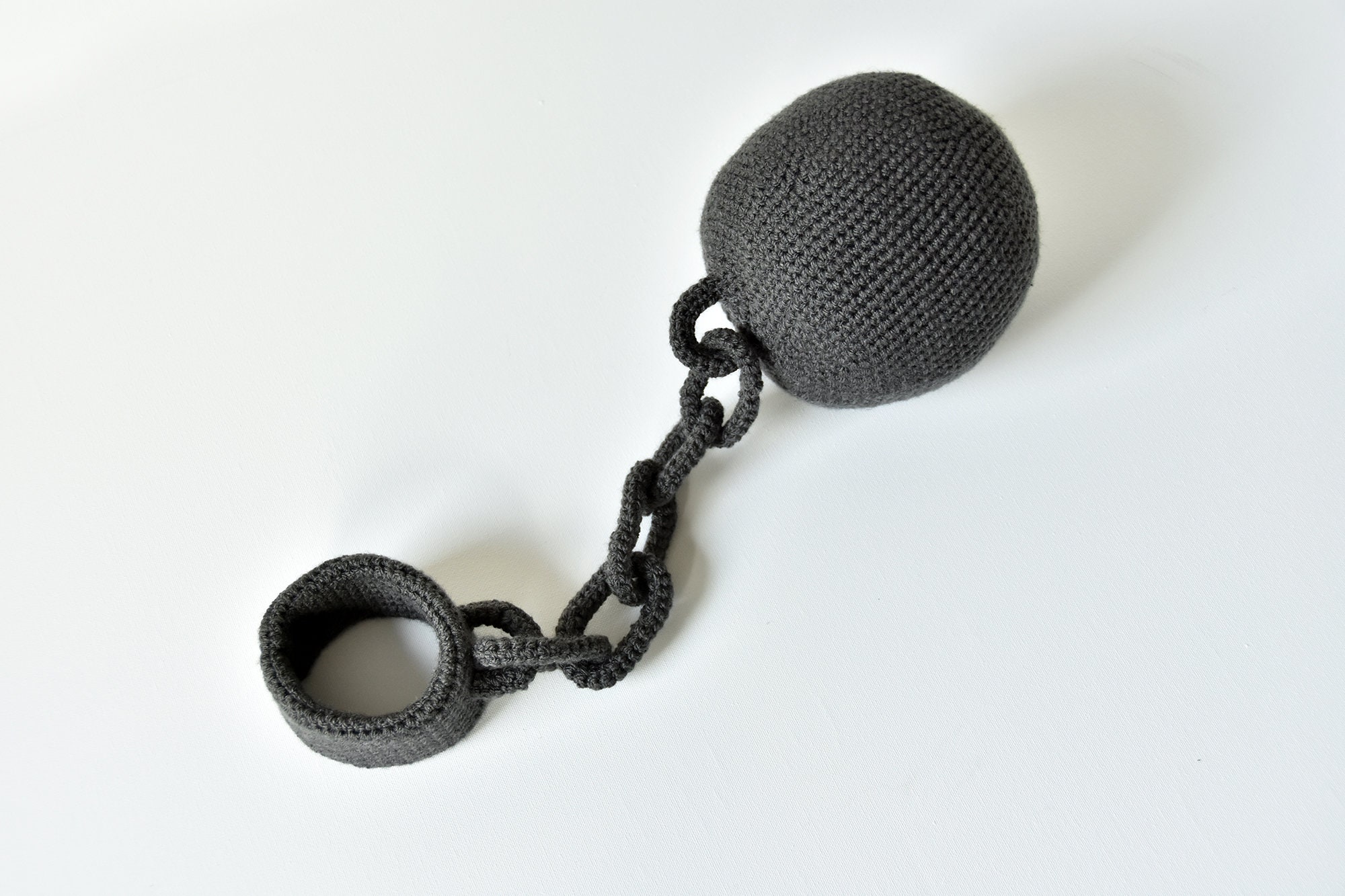 Prison Ball and Chain Crochet Pattern, Crochet Prison Ball, Criminal ...