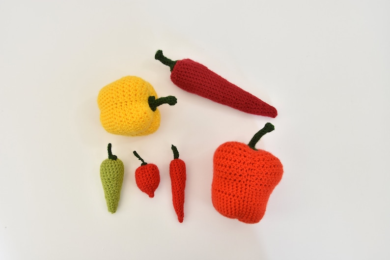 Peppers Crochet Pattern Pepper Crochet Pattern Pepper | Etsy