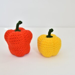 Peppers Crochet Pattern, Pepper Crochet Pattern, Pepper Amigurumi Food ...