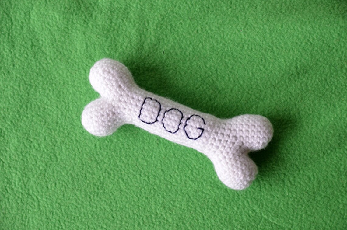 Dog Bone Crochet Pattern Dog Toy Amigurumi Bone Amigurumi | Etsy