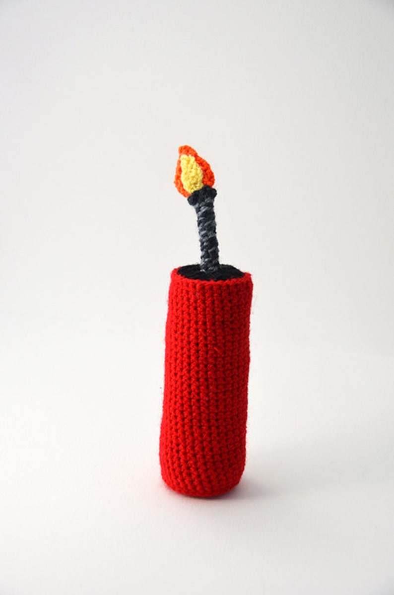 TNT Dynamite Stick Crochet Pattern, Explosive Amigurumi, TNT Stick ...