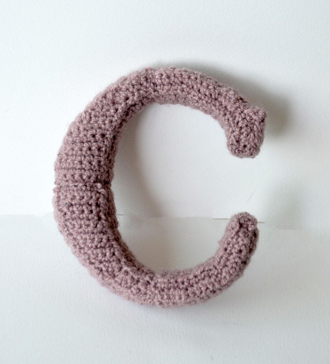 Letter C Crochet Pattern, 3D Alphabet Crochet Pattern, 3d Words Pattern ...