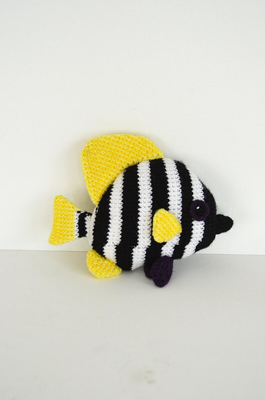 Striped Boarfish Crochet Pattern, Fish Amigurumi Pattern, Crochet ...