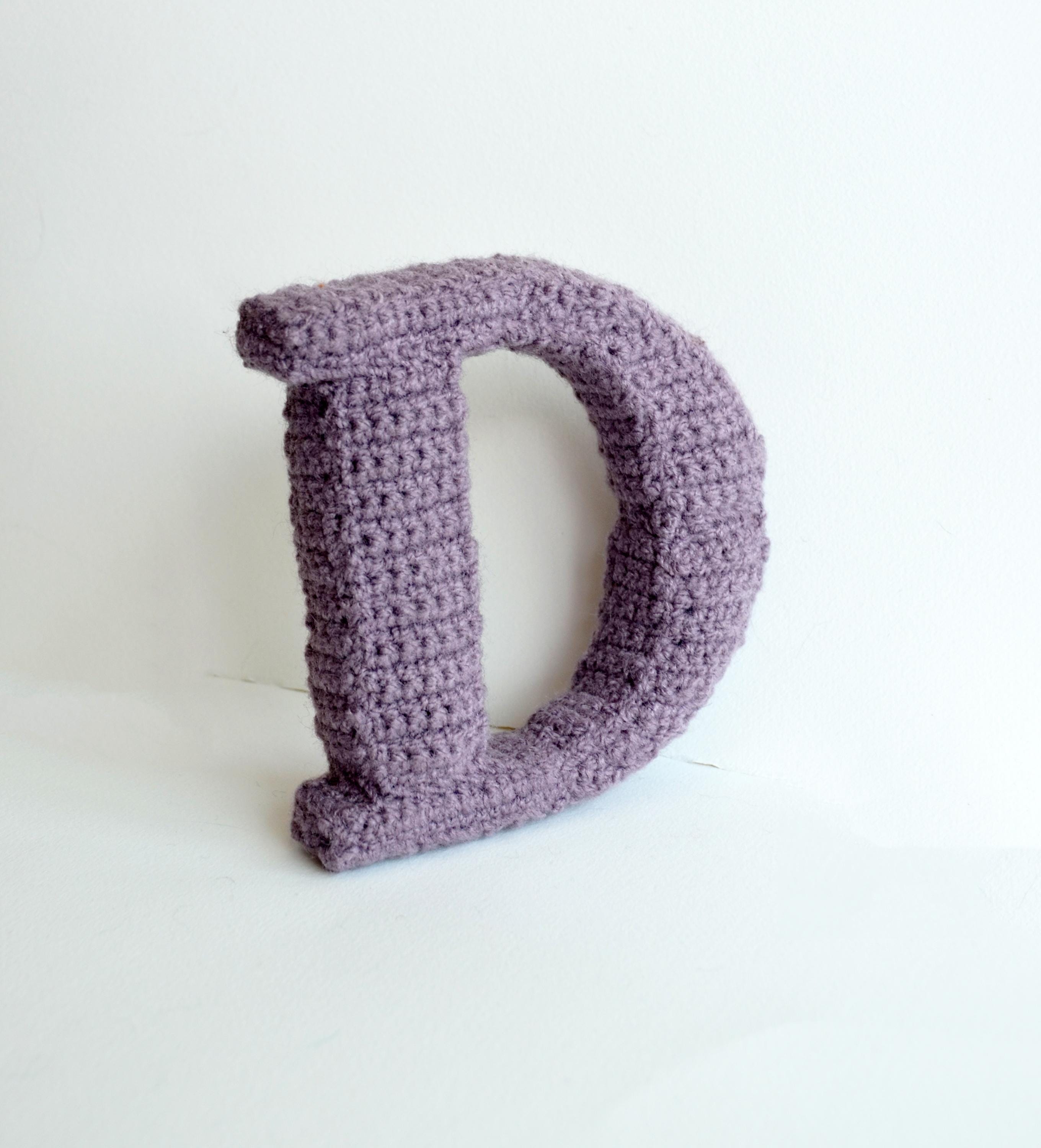 Letter D Crochet Pattern, 3D Alphabet Crochet Pattern, 3d Words Pattern ...
