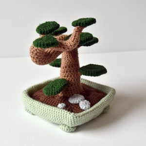 Bonsai Tree Crochet Pattern, Bonsai Tree Amigurumi, Bonsai Amigurumi ...