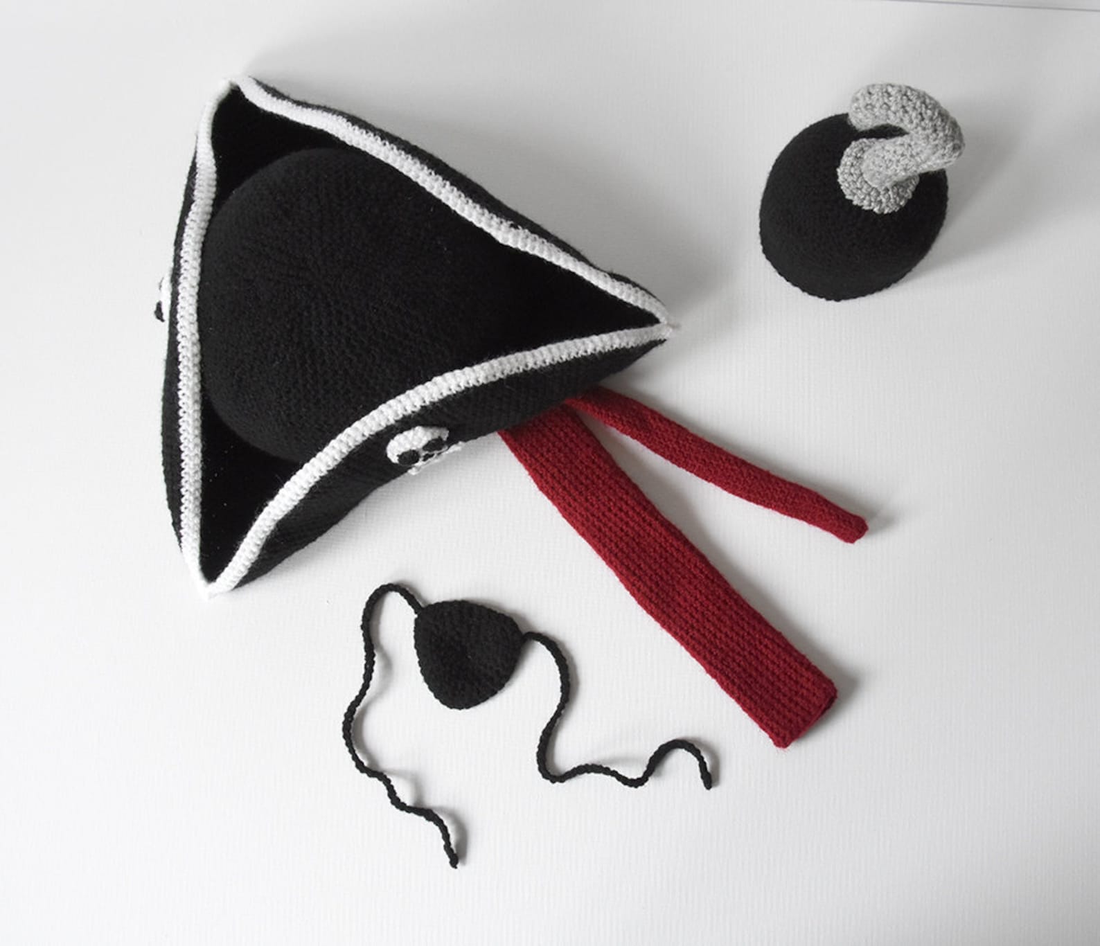 Pirate Hat Crochet Pattern, Captain Hook Crochet Pattern, Pirate ...