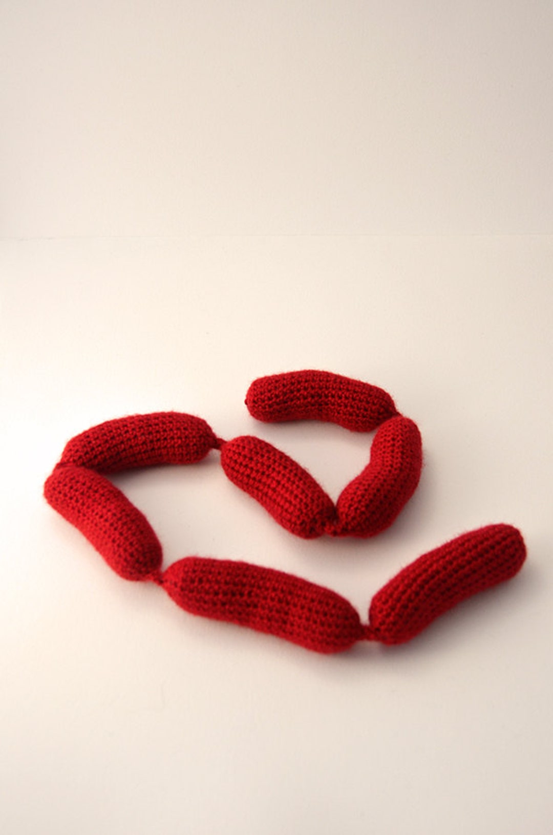 Sausage Chain Crochet Pattern, Sausage Chain Amigurumi, Sausage Crochet ...