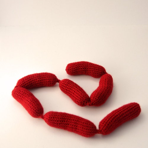 Sausage Chain Crochet Pattern Sausage Chain Amigurumi - Etsy