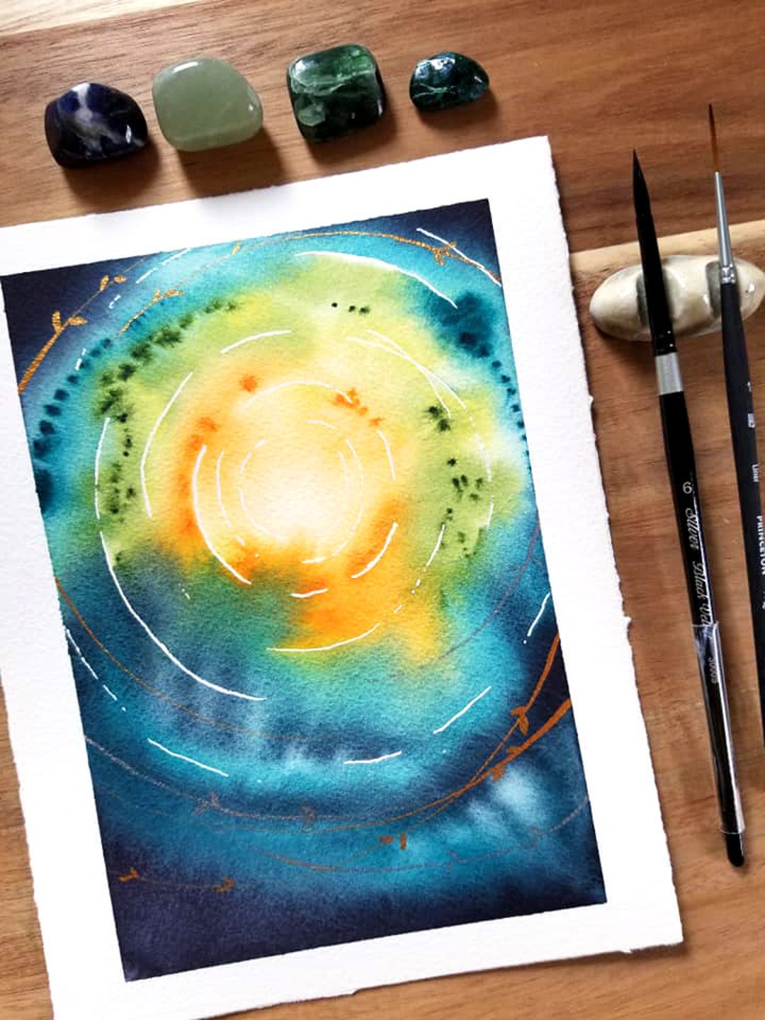 Tiny Portal 2: Original 5x7 Watercolor Painting, Not a Print, Fantasy ...