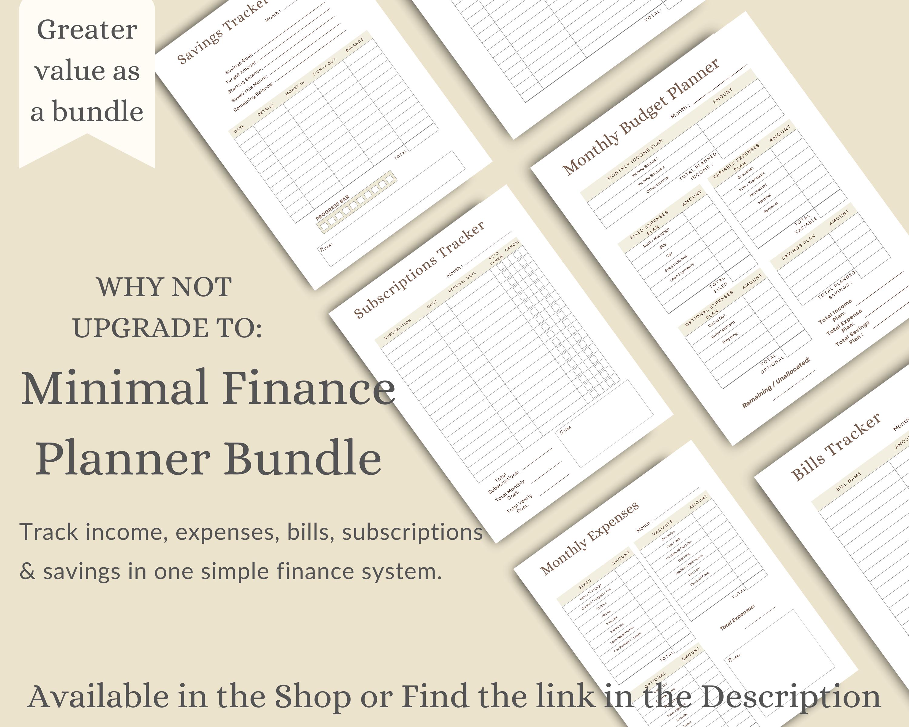 Family Monthly Budget Planner Printable | Household Budget Worksheet ...
