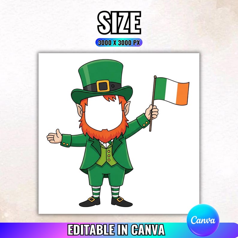 St. Patrick's Day Leprechaun Add Face Activity, Bulletin Board Decor ...