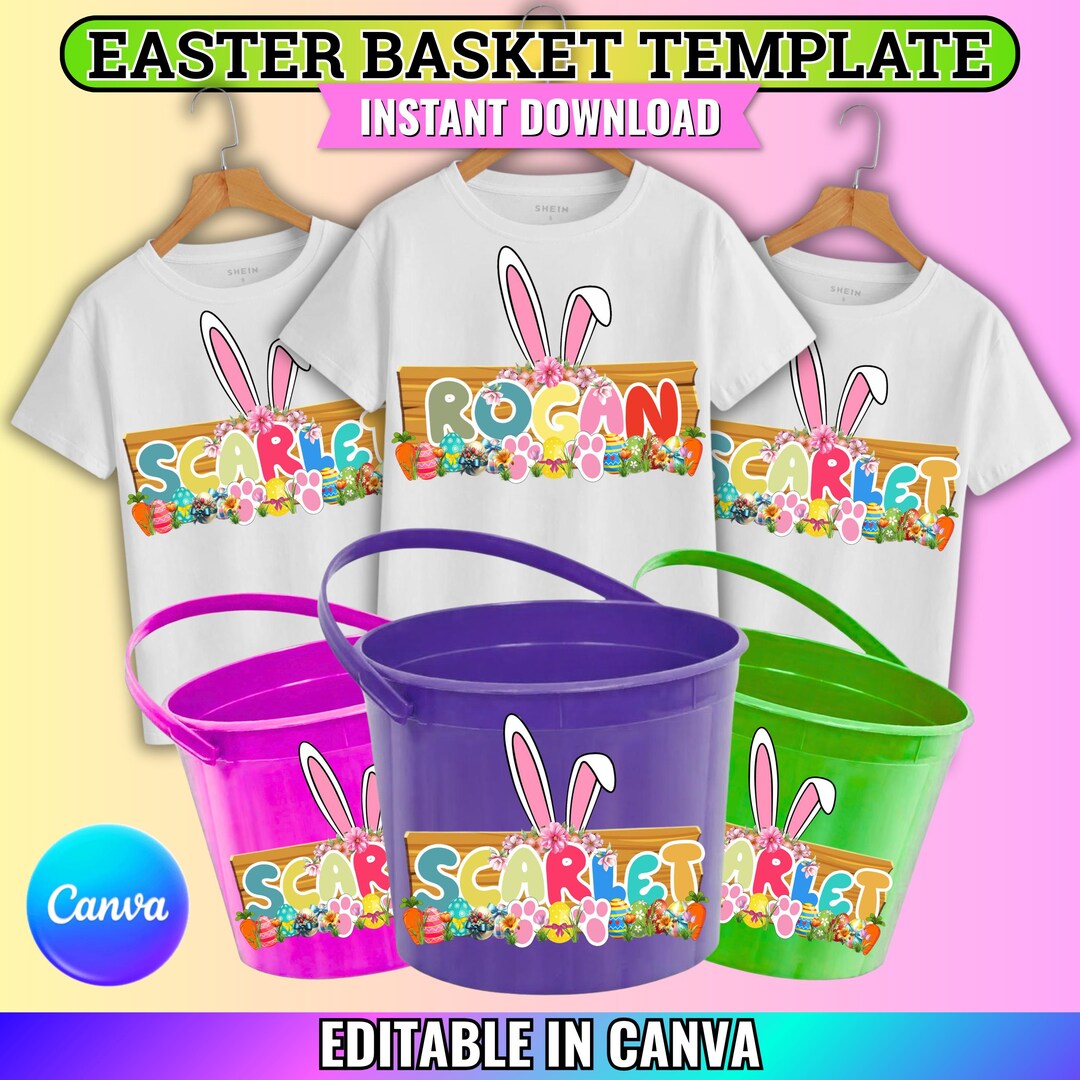 Editable Easter Bunny Name Templates, Personalized Rabbit Ear Designs ...