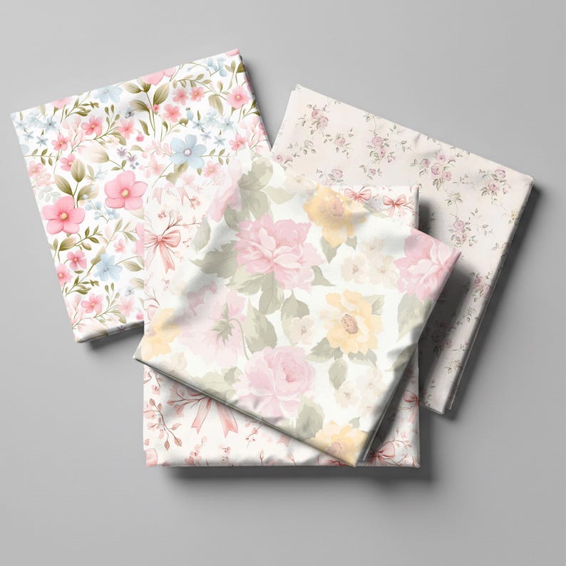 4 Folded Fabric Canva Mockup Templates, Editable Fabric Mockups ...