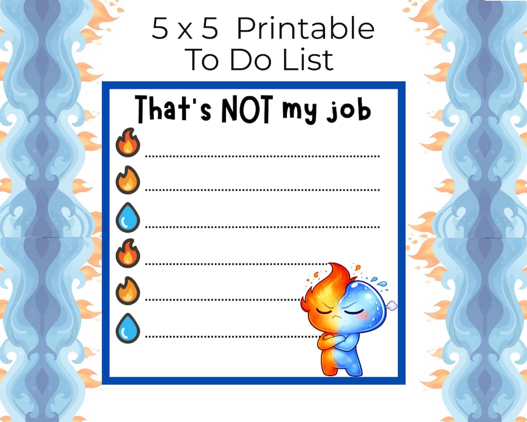 Funny To-do List Printable | Sarcastic Notepad, That's Not My Job ...