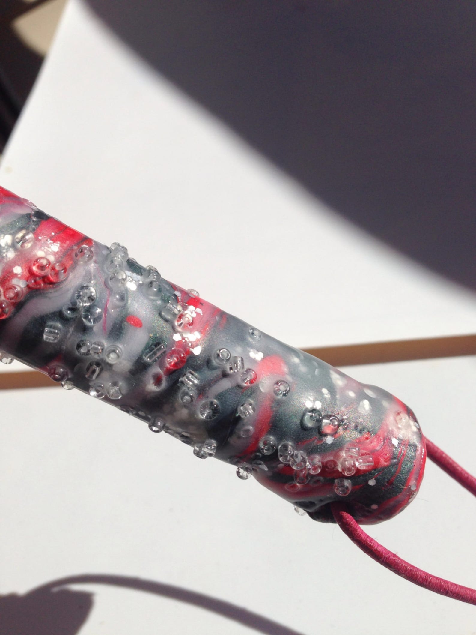 Big Size J 6 Mm Crochet Hook Metallic Blue Topaz Needle Candy Cane ...