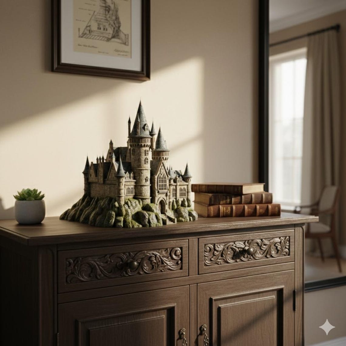 Fantasy Wizard School Model STL | Magical Castle Architecture | 3D ...