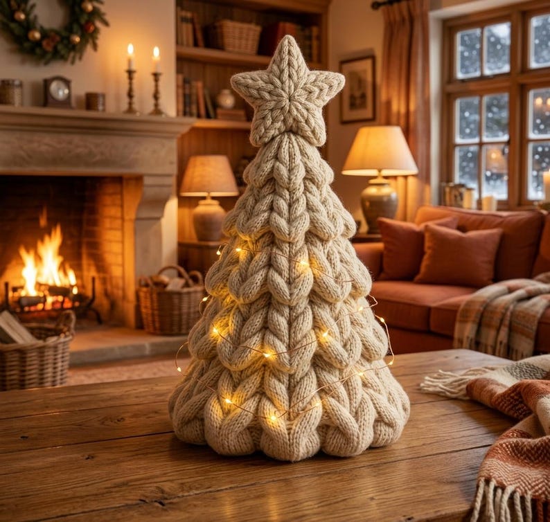 Faux Knit Christmas Tree 3D Print | Cozy Holiday Decor (digital ...