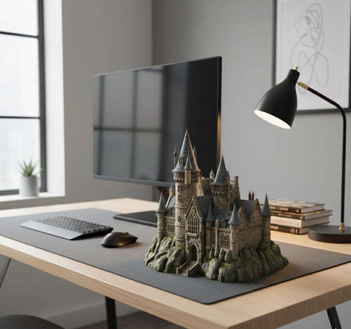 Fantasy Wizard School Model STL | Magical Castle Architecture | 3D ...
