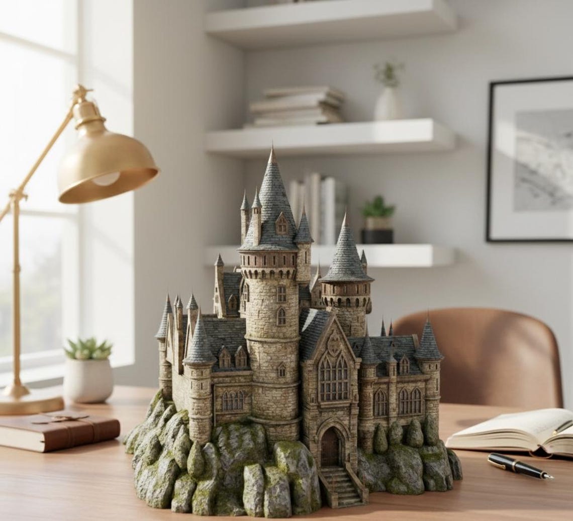Fantasy Wizard School Model STL | Magical Castle Architecture | 3D ...