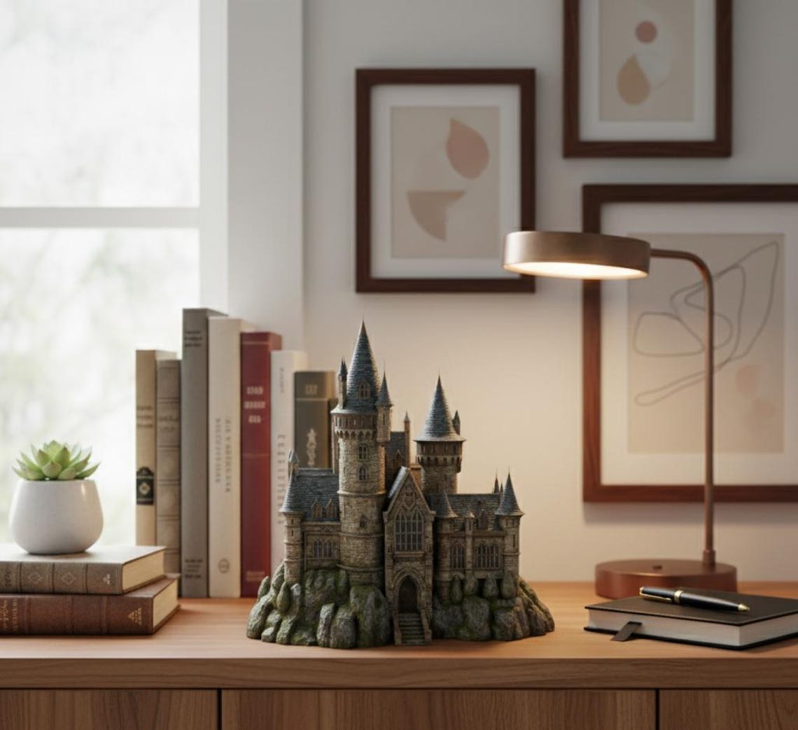 Fantasy Wizard School Model STL | Magical Castle Architecture | 3D ...
